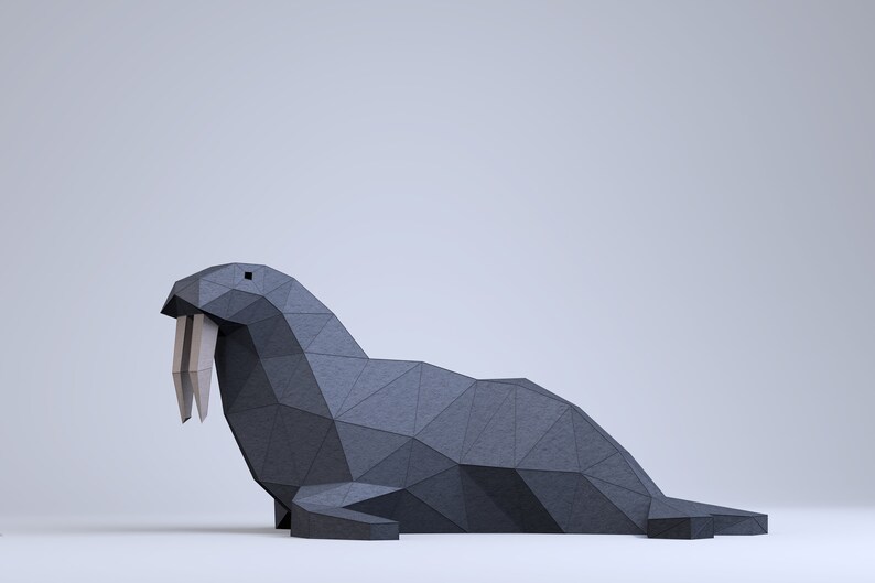 Seal Digital Template, PDF Paper Craft, Seal Origami, Seal Model - Etsy