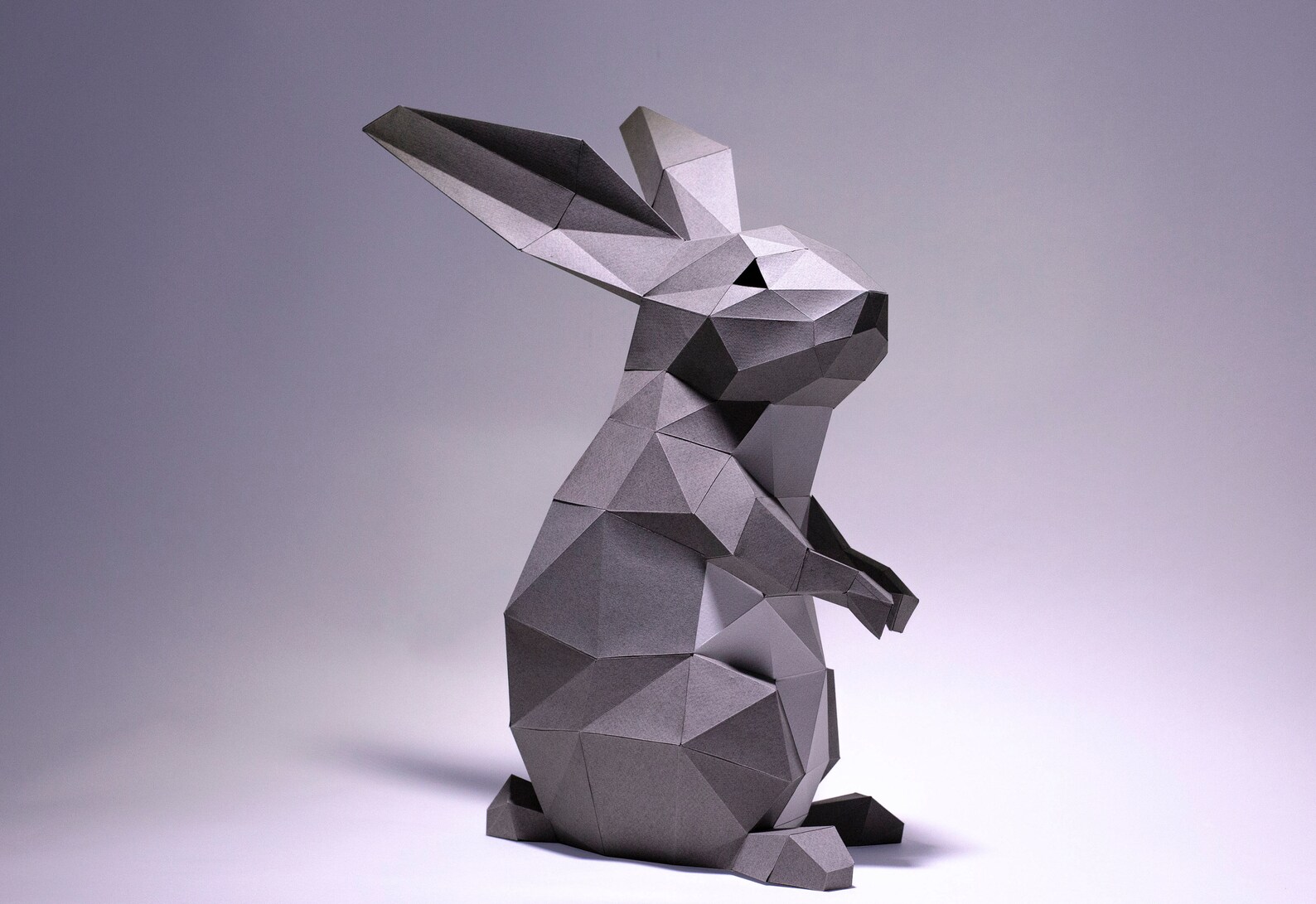 Bunny Rabbit Standing up Paper Craft, Digital Template, Origami, PDF ...