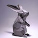 Bunny Rabbit Standing up Paper Craft, Digital Template, Origami, PDF ...