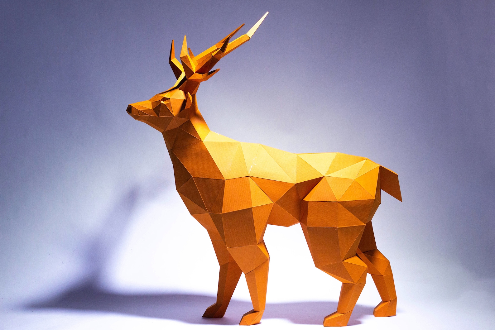 Deer Paper Craft Digital Template Origami PDF Download DIY - Etsy