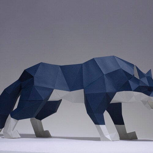 Wolf DIY Papercraft PDF Template - Etsy