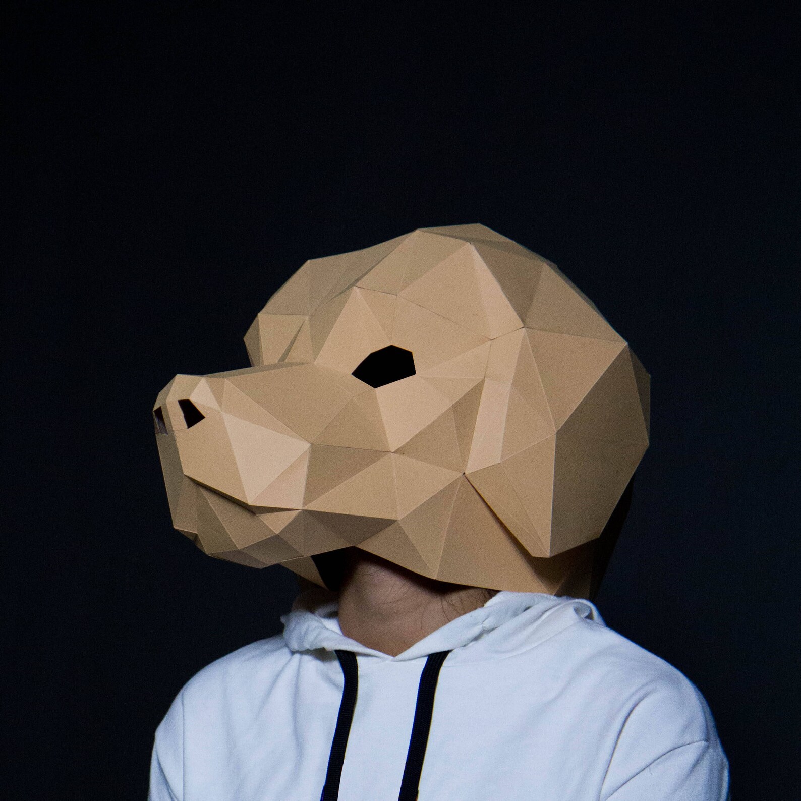 Labrador Mask Paper Craft Digital Template Origami PDF - Etsy