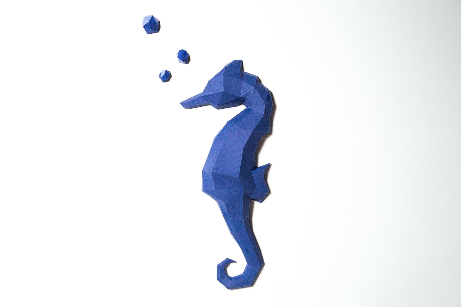 Seahorse Wall Paper Craft, Digital Template, Origami, PDF Download DIY ...