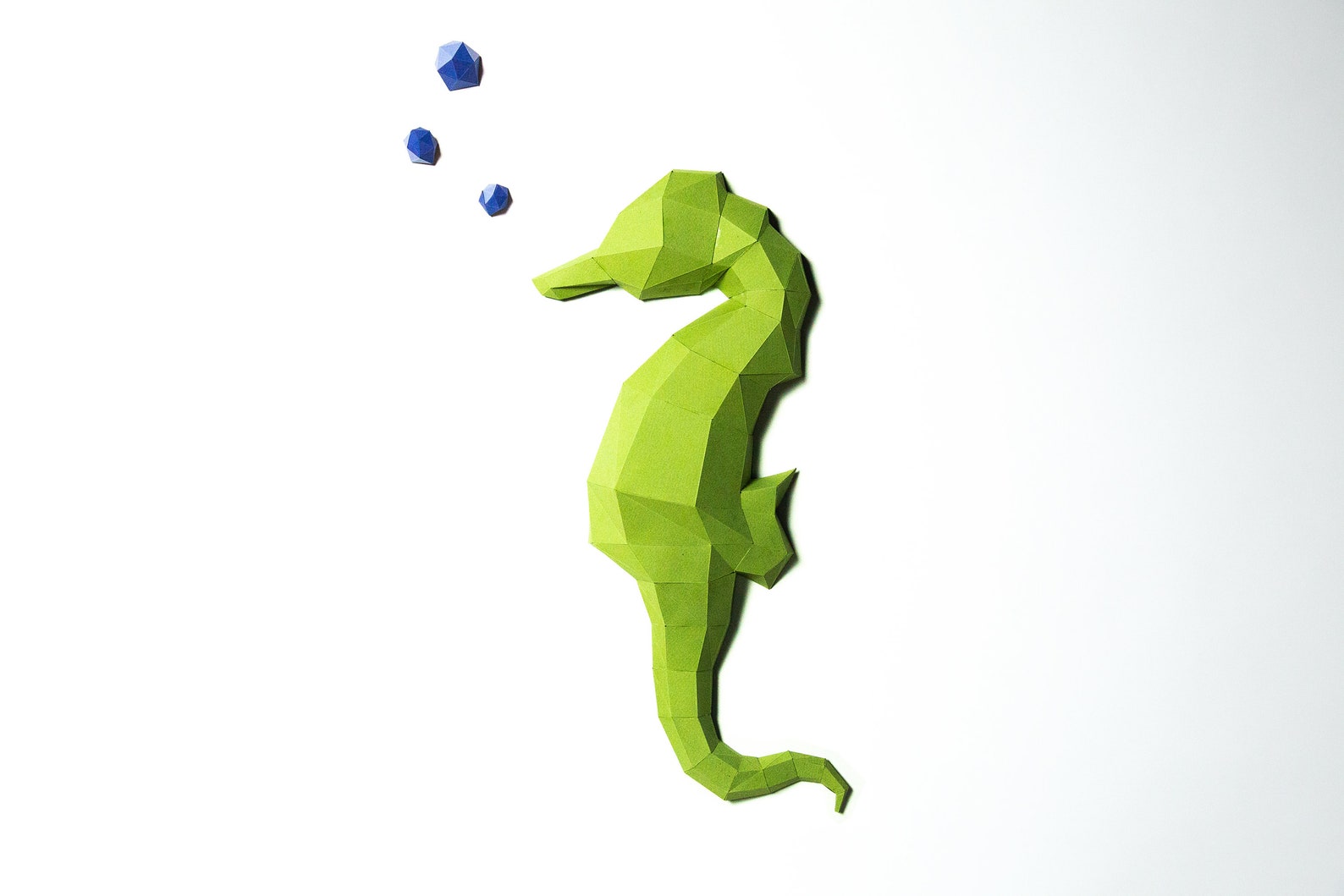 Seahorse Wall Paper Craft, Digital Template, Origami, PDF Download DIY ...