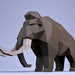 Mammoth Paper Craft, Digital Template, Origami, PDF Download DIY, Low ...