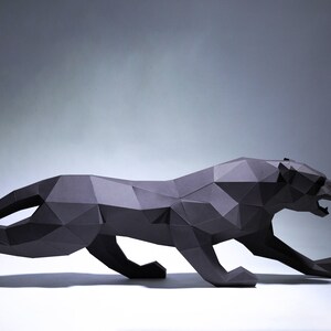 Angry Black Panther Paper Craft, Digital Template, Origami, PDF ...