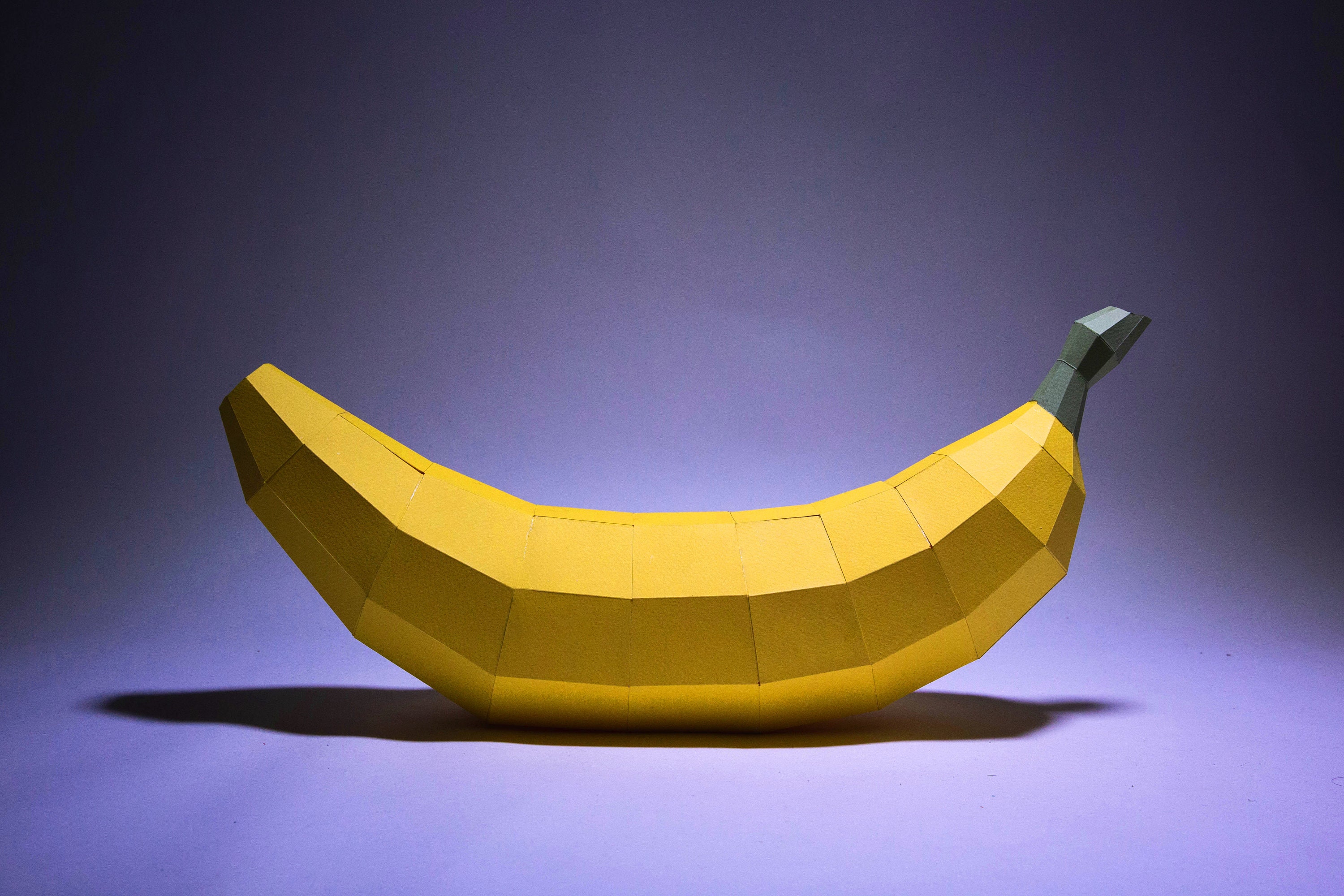 Banana XL Paper Craft Digital Template Origami PDF Download | Etsy