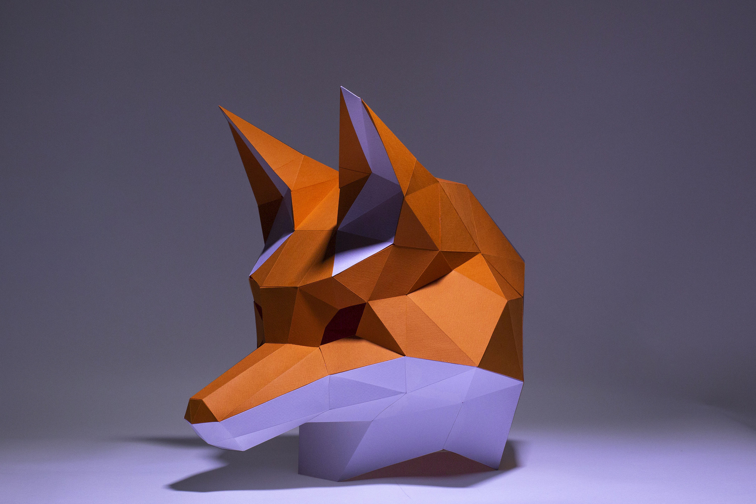 Fox Mask Template Paper Mask Papercraft Mask Masks 3d - Etsy Australia