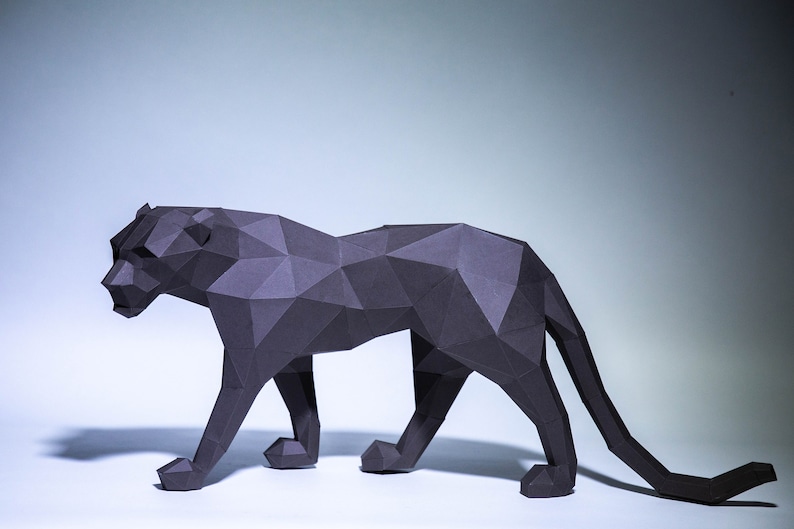 Black Panther Paper Craft Digital Template Origami PDF - Etsy
