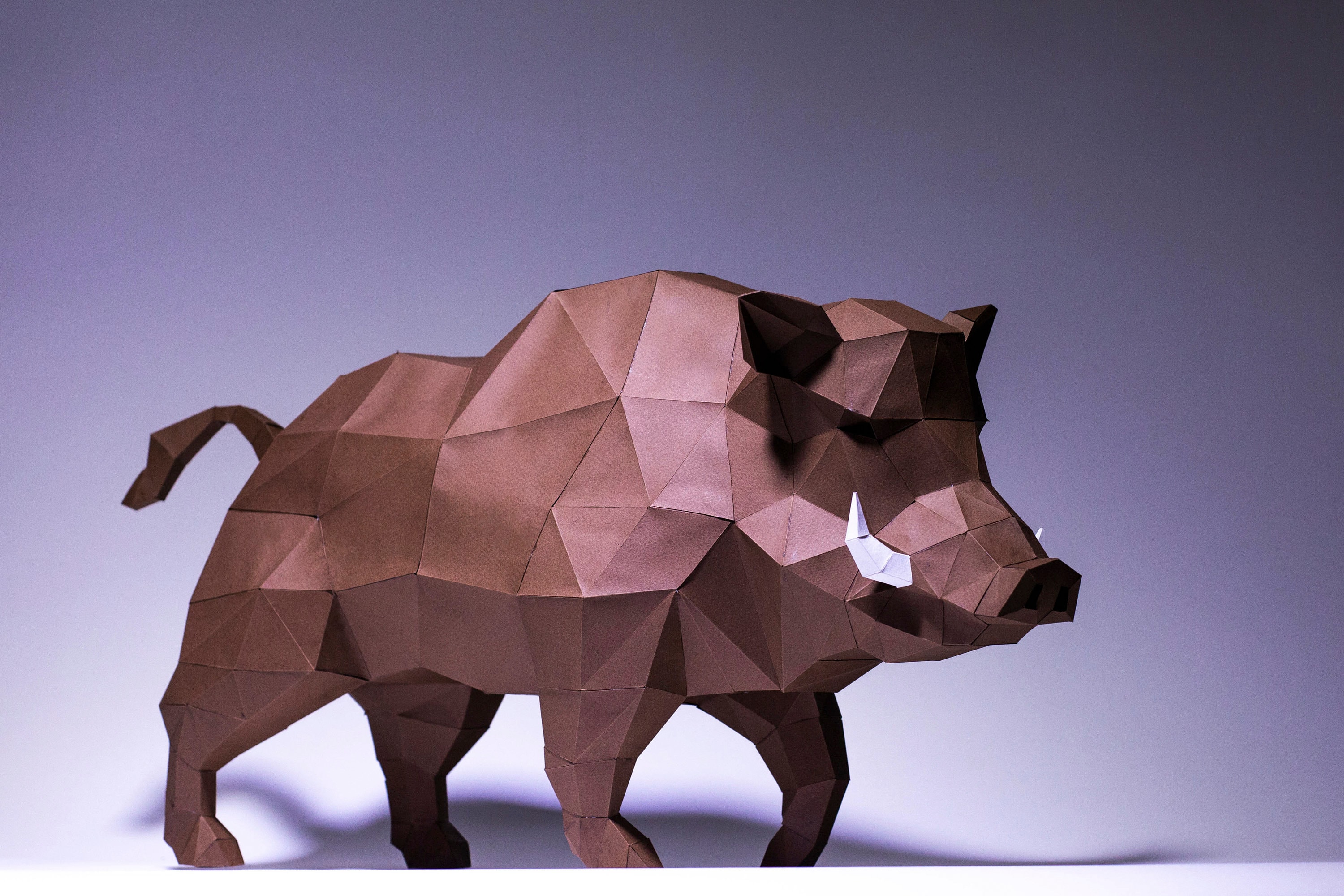 Wild Boar Paper Craft Digital Template Origami PDF Download | Etsy