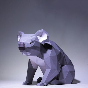 Koala Paper Craft, Digital Template, Origami, PDF Download DIY, Low ...