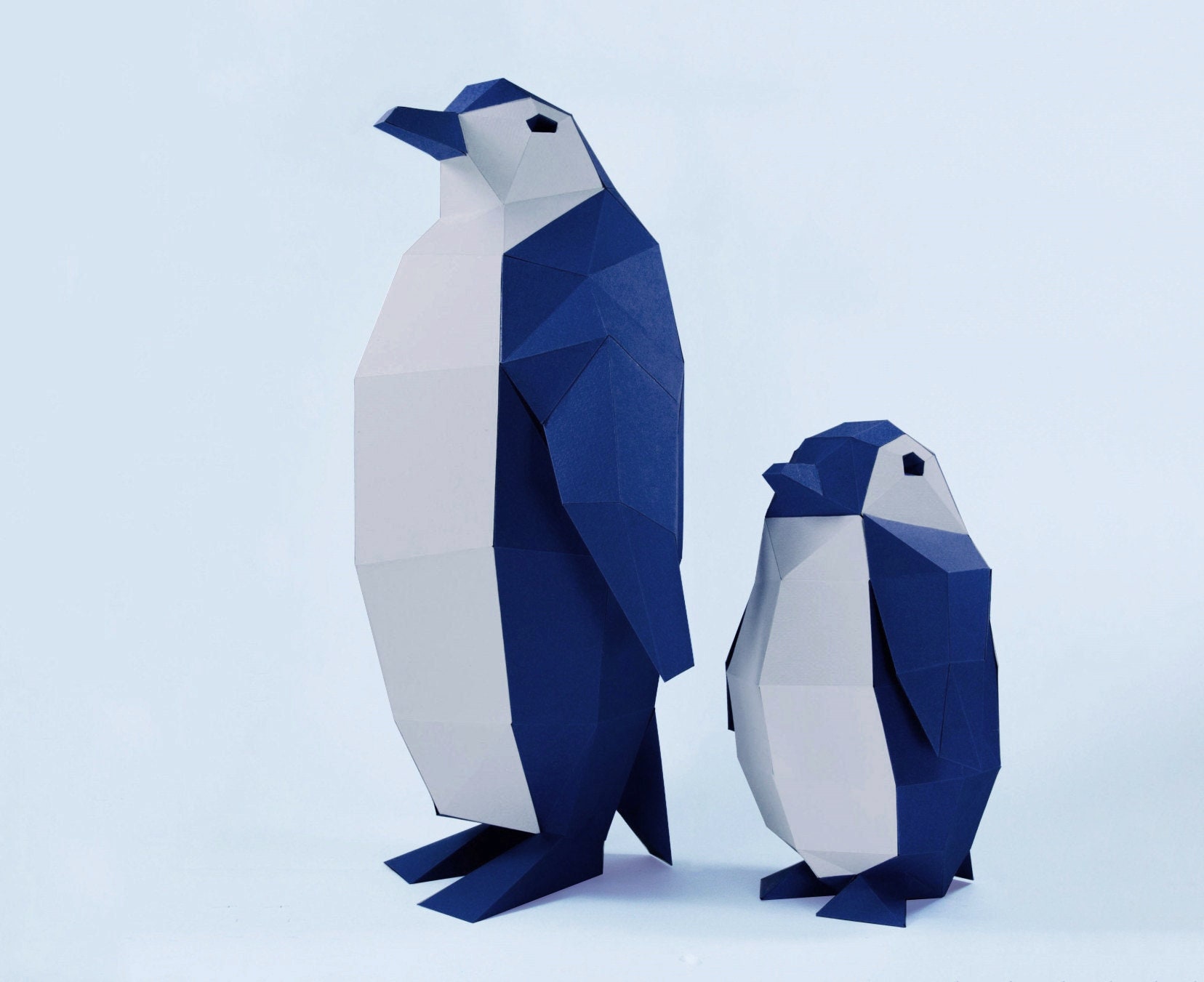 Penguin Papercraft Low Poly Download 3d Printable PDF Template Paper ...