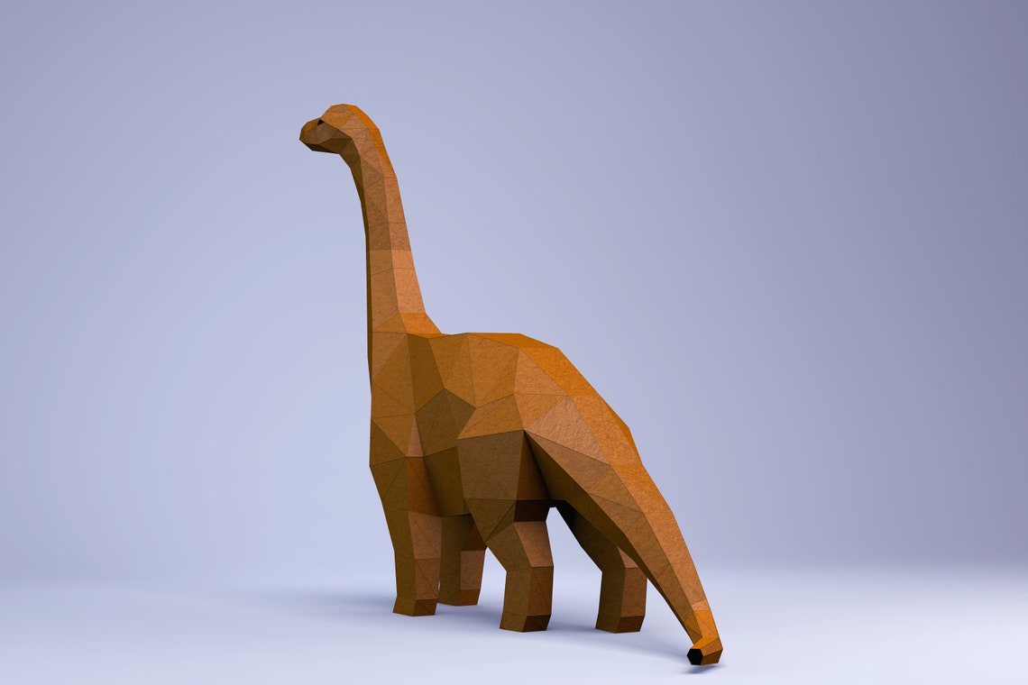 Apatosaurus Dinosaur Digital Template PDF Paper Craft - Etsy