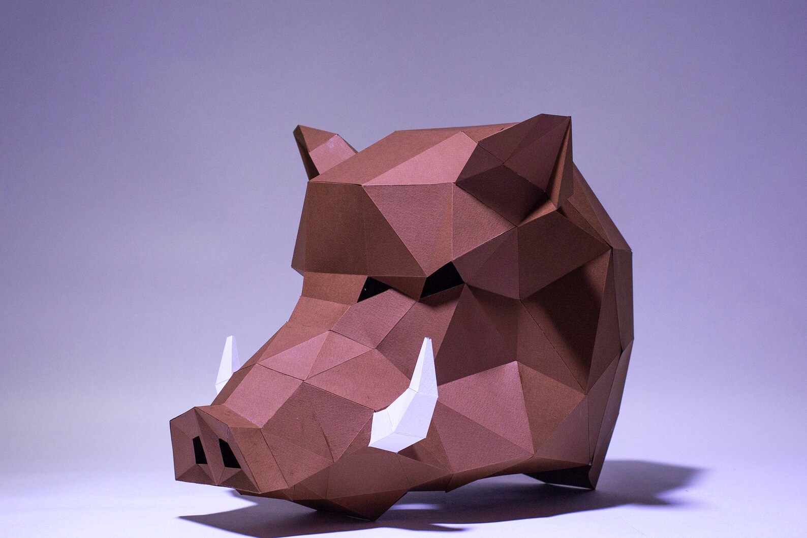 Wild Boar Mask, Papercraft Mask Template, Origami, PDF Download DIY ...