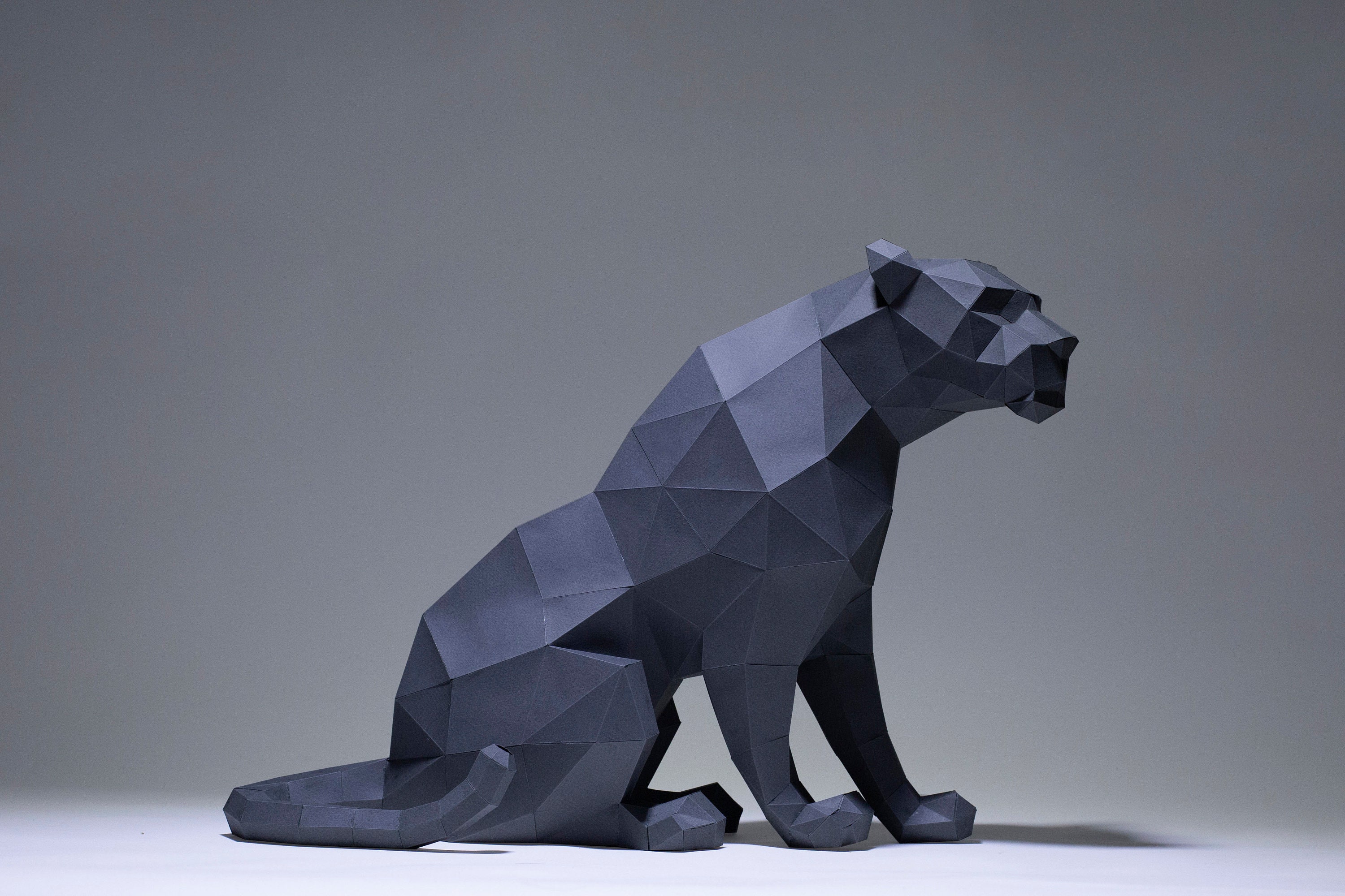 Black Panther Walk Model & Sit Model Leopard Papercraft - Etsy