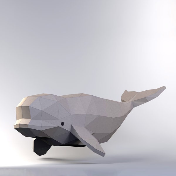 Beluga Paper Craft - Etsy