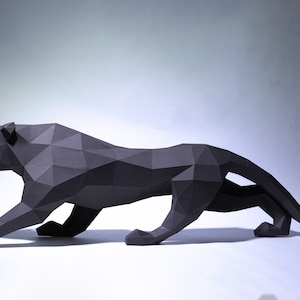 Angry Black Panther Paper Craft, Digital Template, Origami, PDF ...