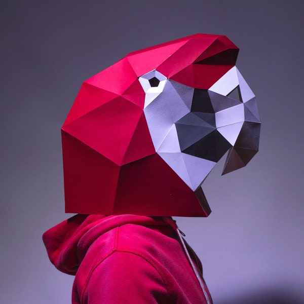Parrot Mask - Etsy