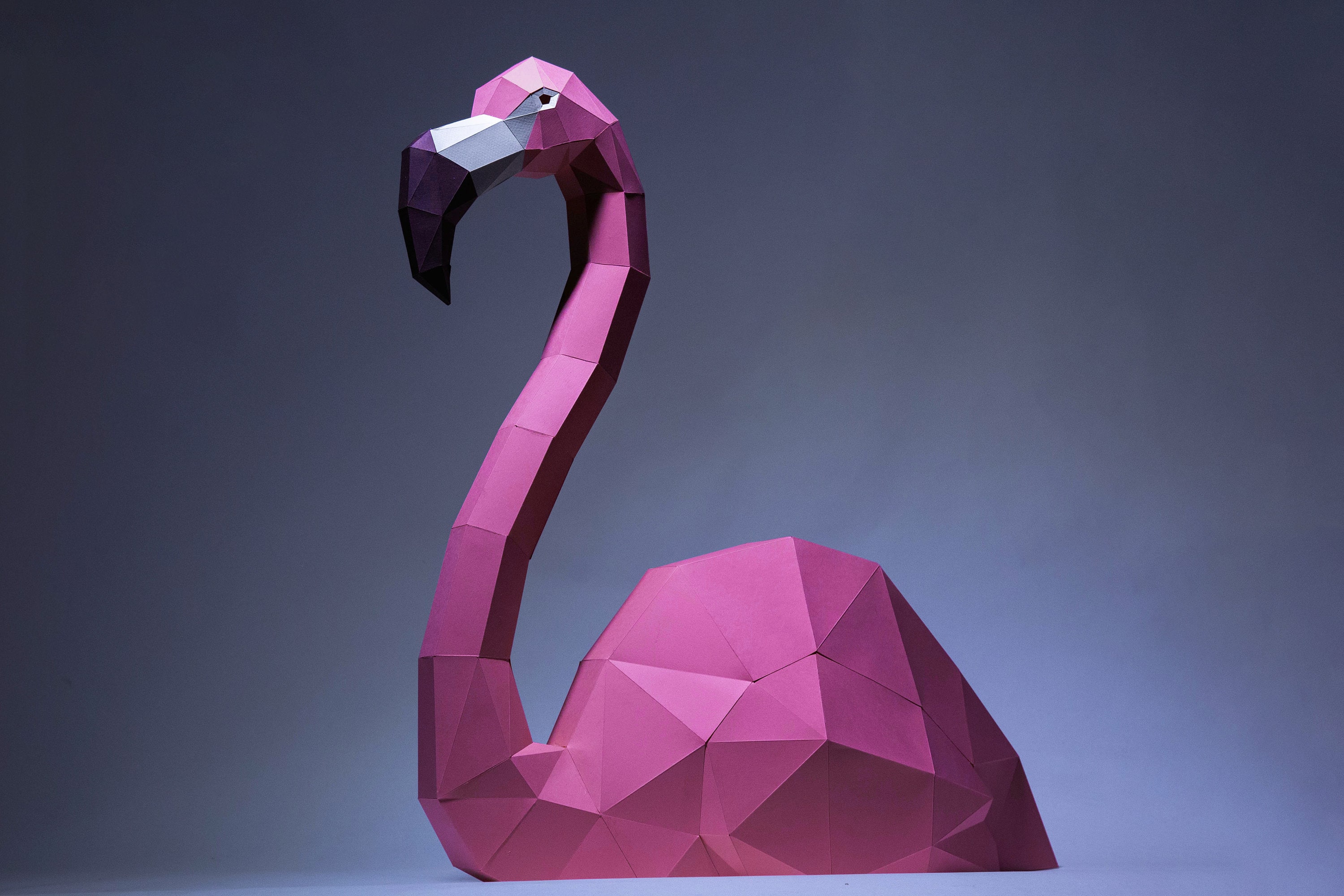 Flamingo Paper Craft Digital Template Origami PDF Download - Etsy