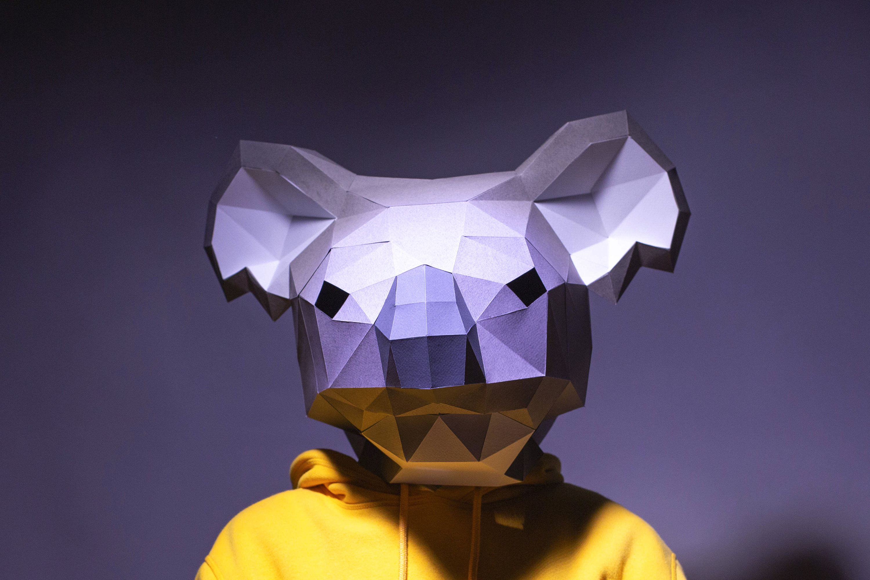 Koala Mask Papercraft Mask Template Origami PDF Download - Etsy Canada