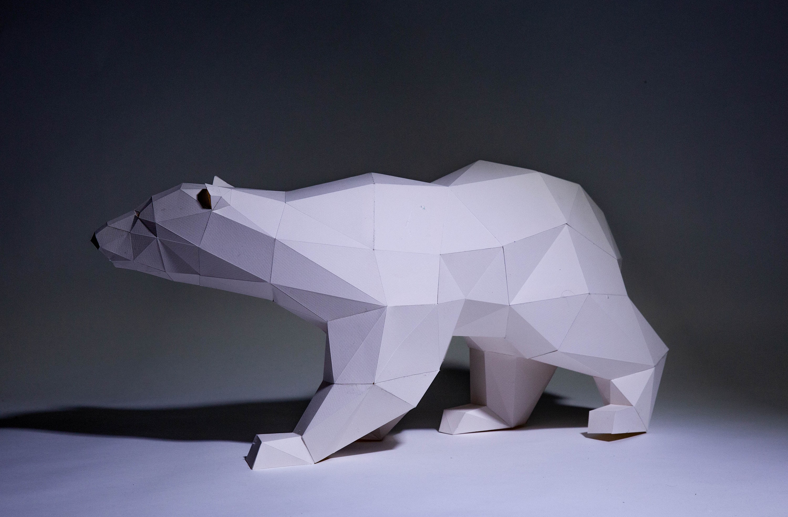 Polar Bear Paper Craft Digital Template Origami PDF - Etsy