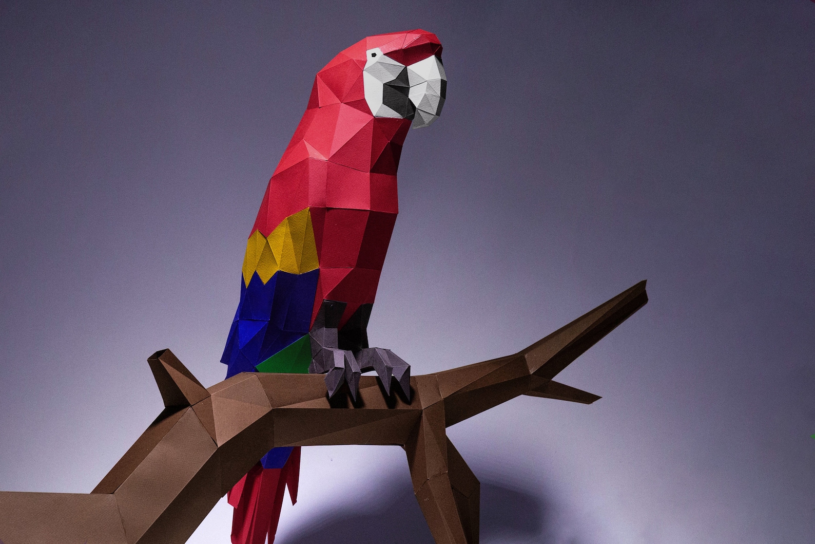 Macaw Parrot Paper Craft Digital Template Origami PDF | Etsy