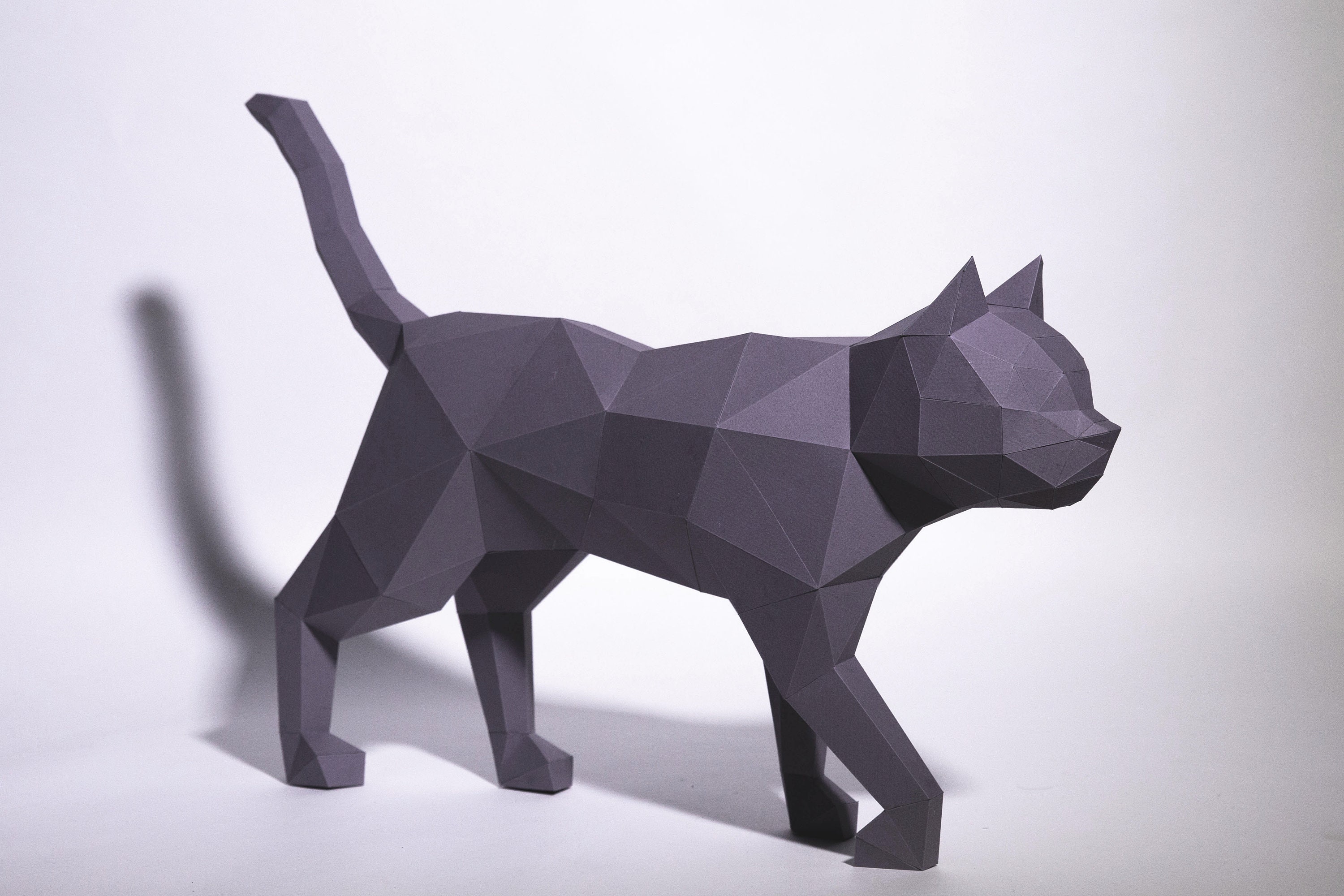 Cat Paper Craft Digital Template Origami PDF Download DIY | Etsy