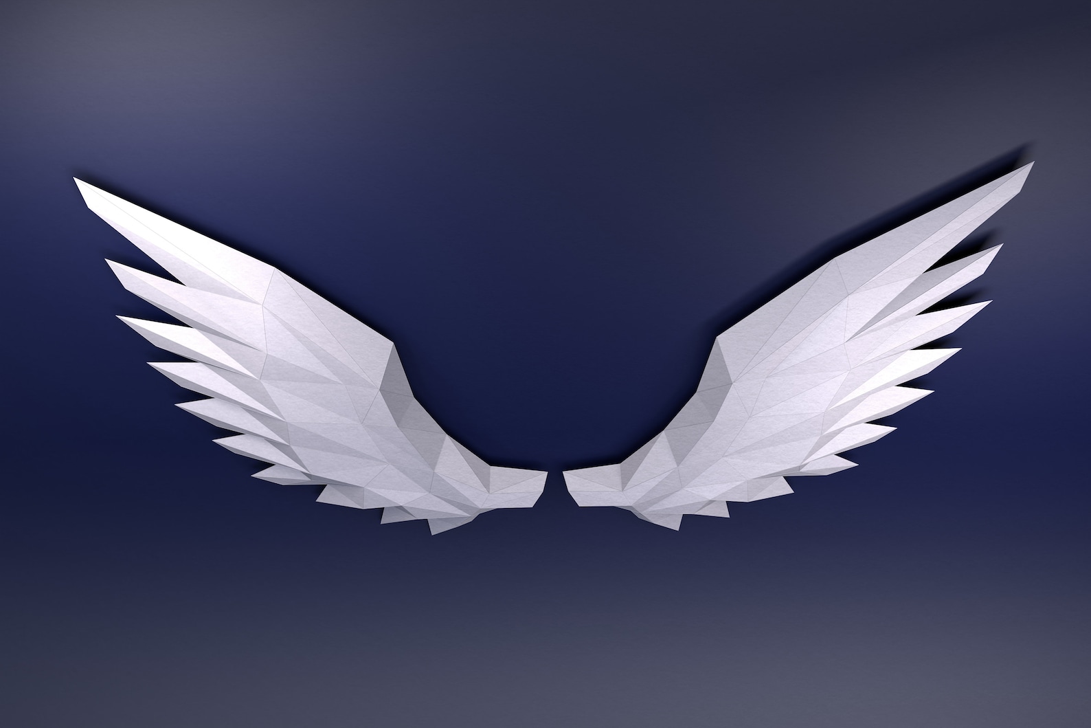 Wings Papercraft Wings Low Poly Papercraft 3d PDF Gift - Etsy