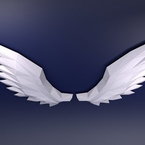 Wings Papercraft, Wings Low Poly, Papercraft 3d, PDF, Gift, Low Poly ...