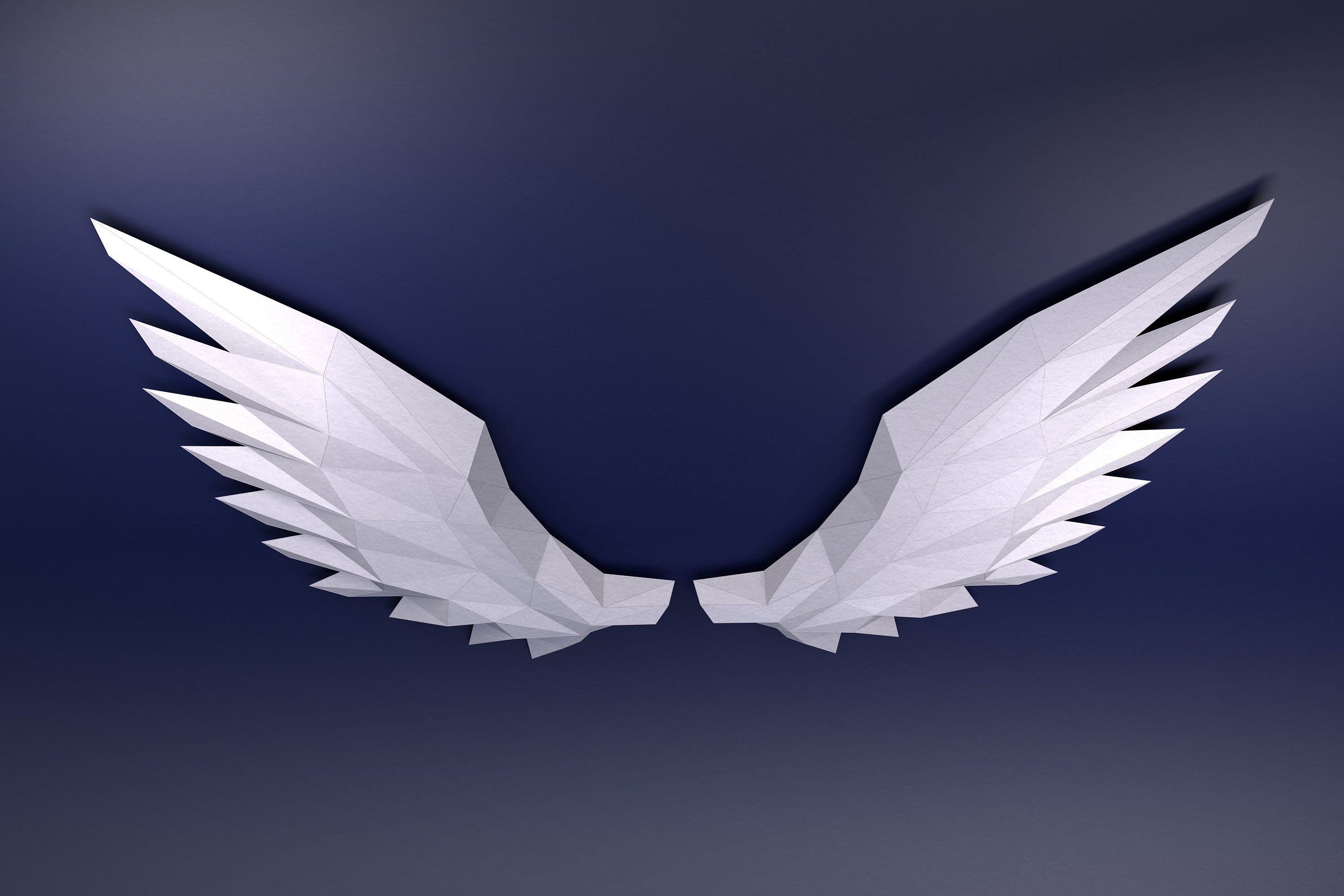 Wings Papercraft Wings Low Poly Papercraft 3d PDF Gift - Etsy Australia