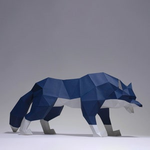 Angry Wolf Paper Craft, Digital Template, Origami, PDF Download DIY ...
