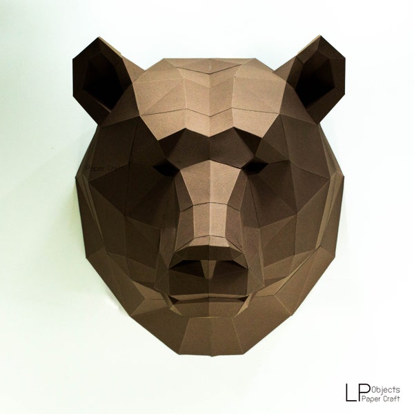 Bear Head - Etsy