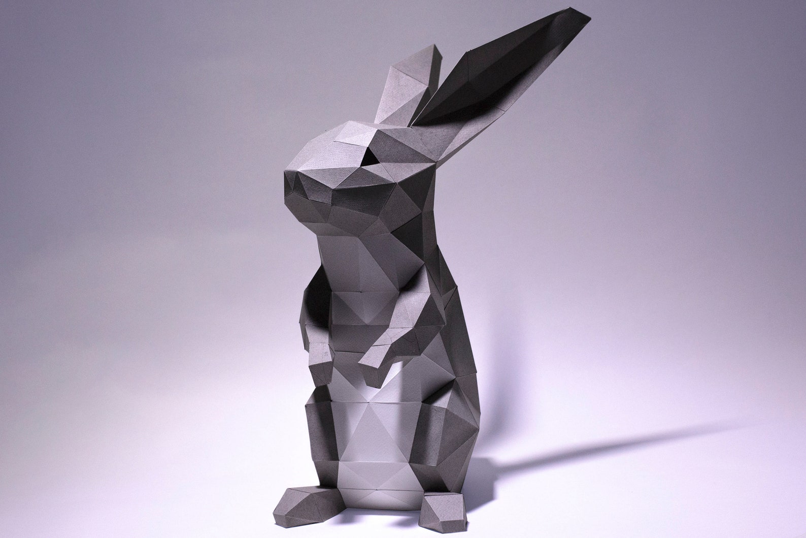 Bunny Rabbit Standing up Paper Craft, Digital Template, Origami, PDF ...