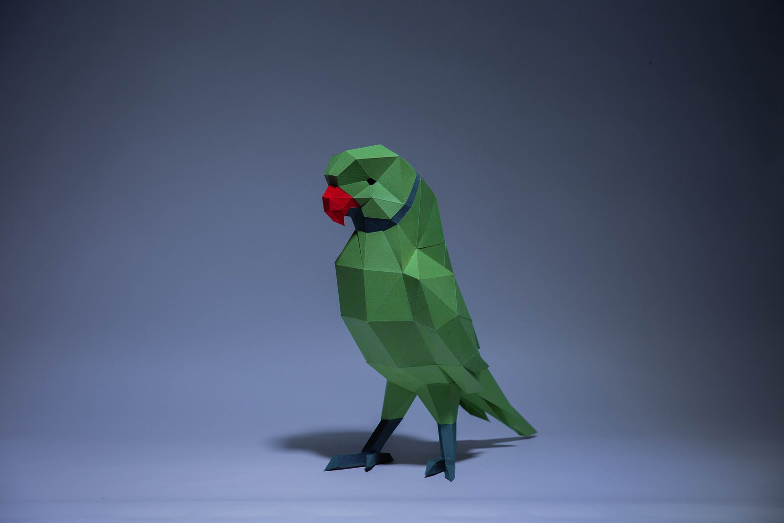 Parrot Green Paper Craft Digital Template Origami PDF - Etsy