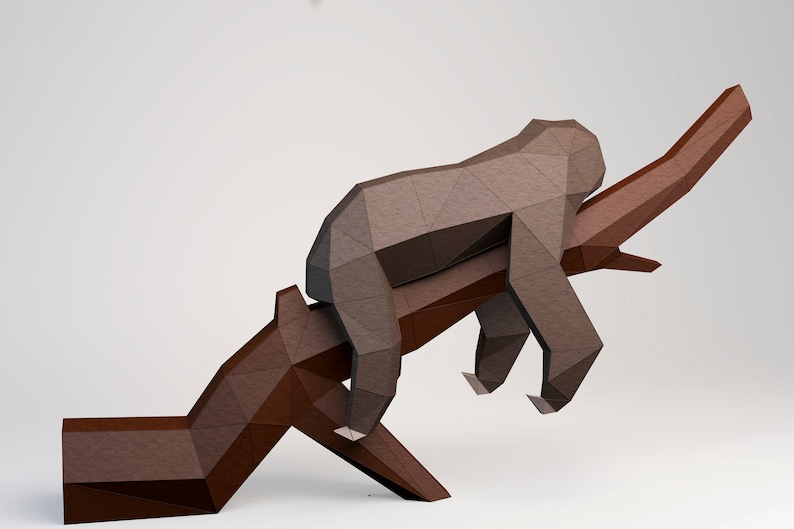 Sloth Digital Template Sloth PDF Paper Craft Sloth Origami | Etsy