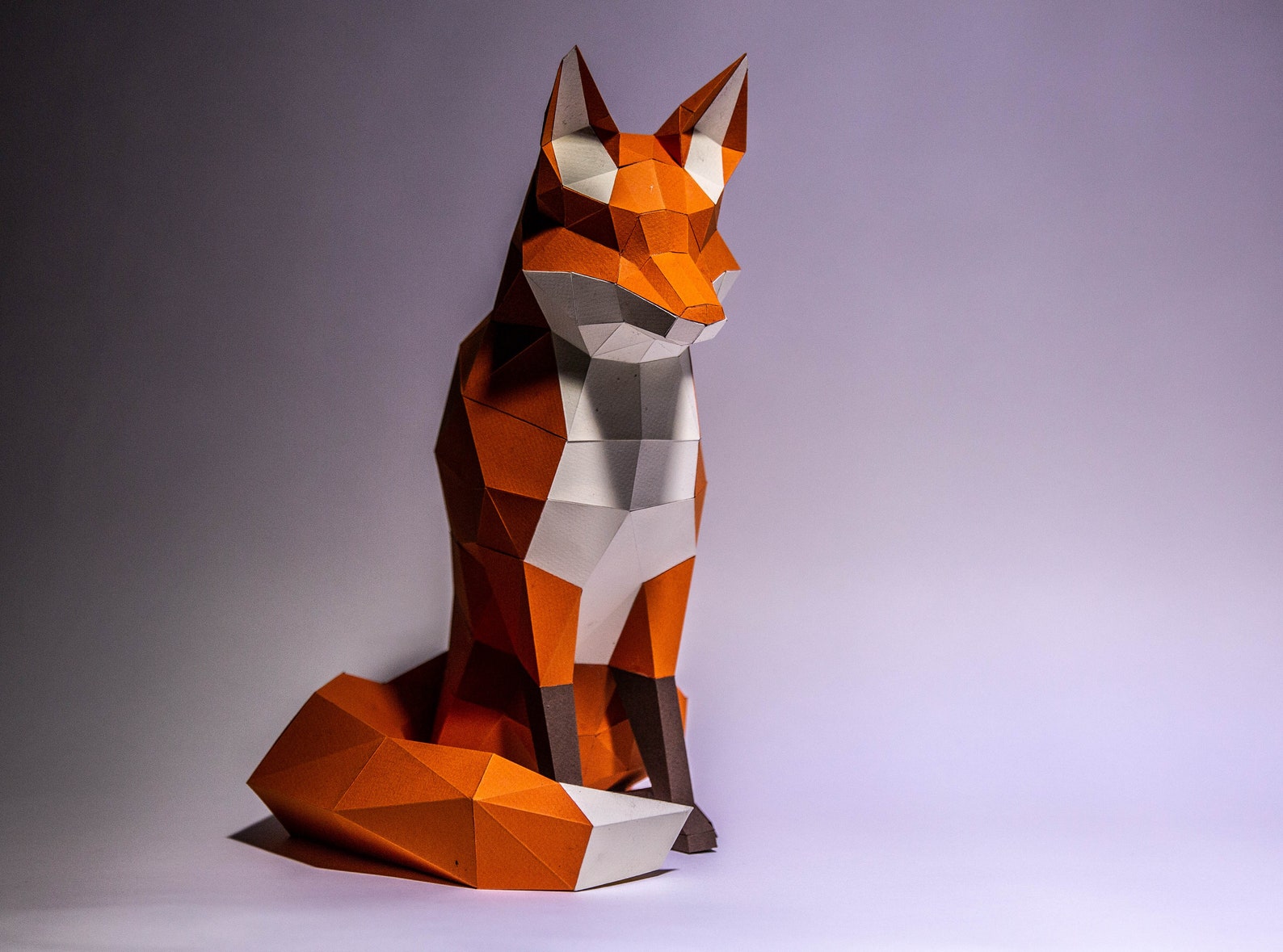 Fox Paper Craft Digital Template Origami PDF Download DIY - Etsy Canada