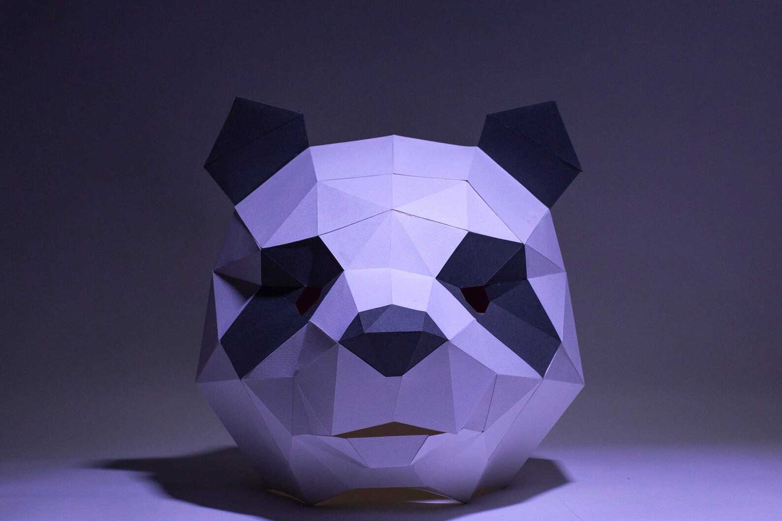 Panda Mask Papercraft Mask Template Origami PDF Download | Etsy