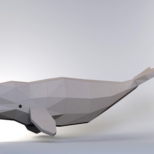Beluga Decor, Paper Craft Beluga Model, DIY Papercraft, Paper Model ...