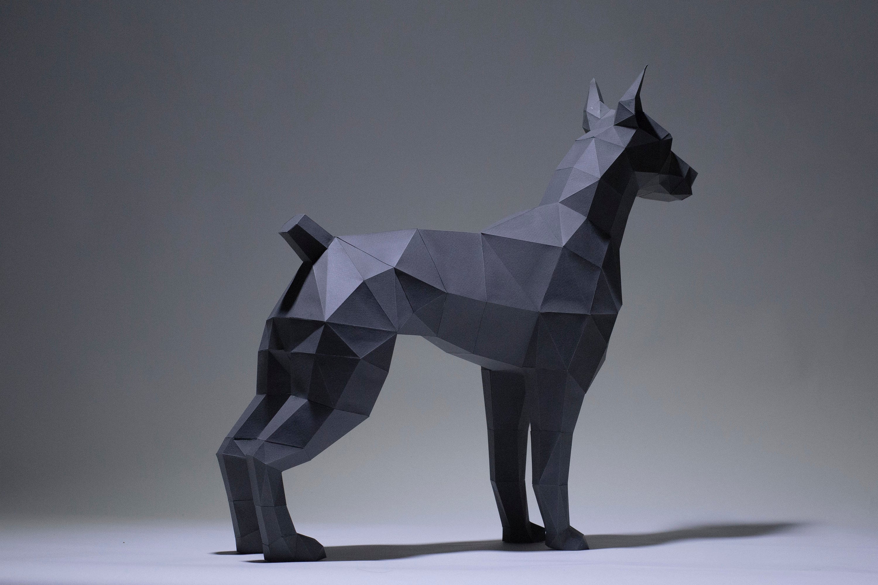 Doberman Papercraft Dog Papercraft Decor Home Decor Gift - Etsy UK