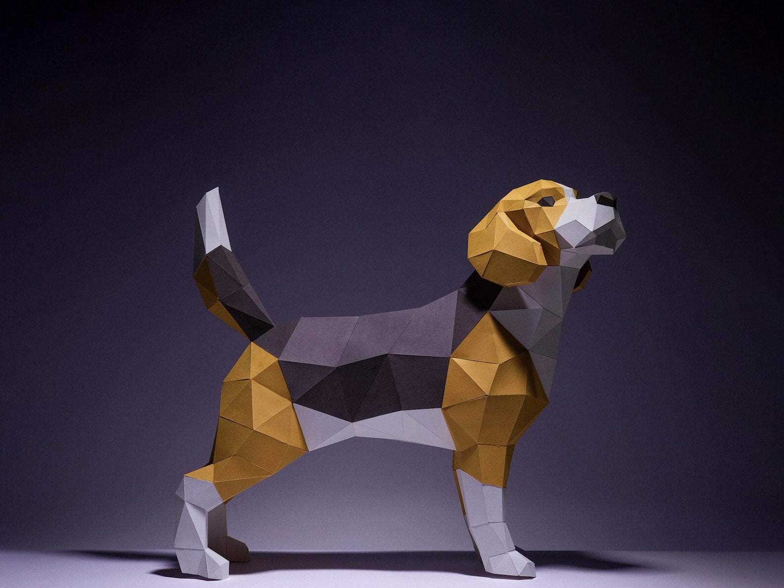 Beagle Dog Paper Craft, Digital Template, Origami, PDF Download DIY ...