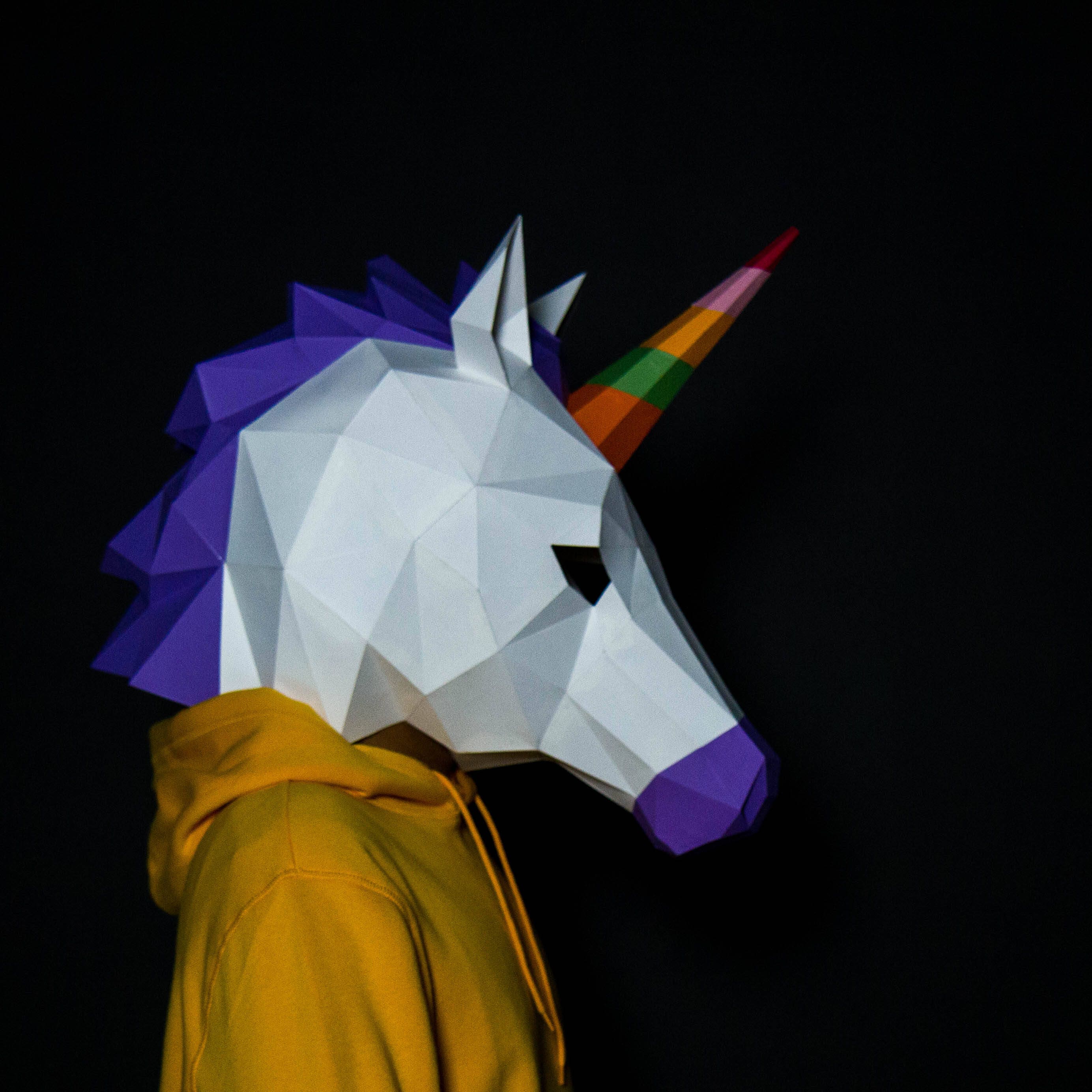 Unicorn Mask Paper Craft, Digital Template, Origami, PDF Download DIY ...