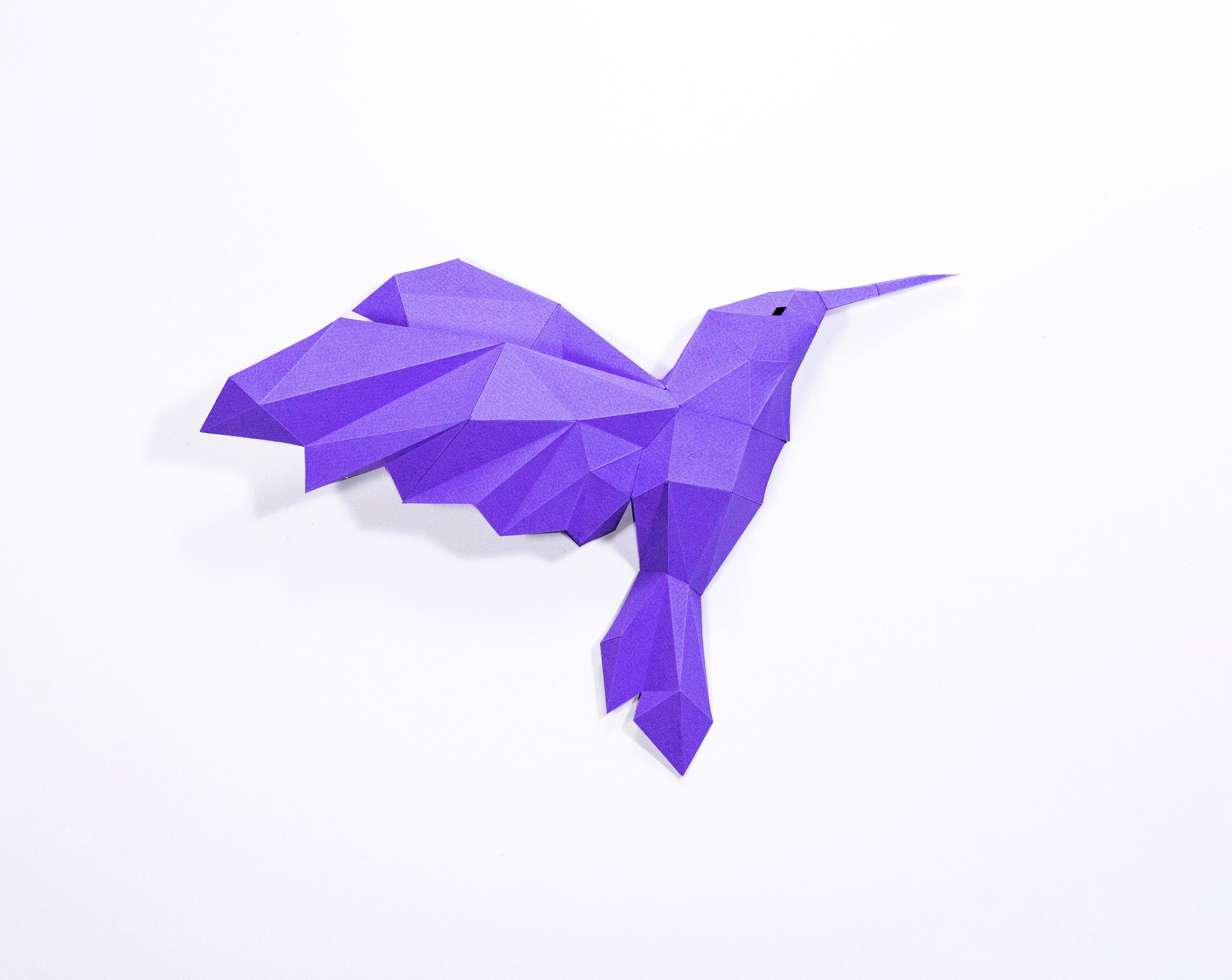 Hummingbird Paper Craft Digital Template Origami PDF | Etsy