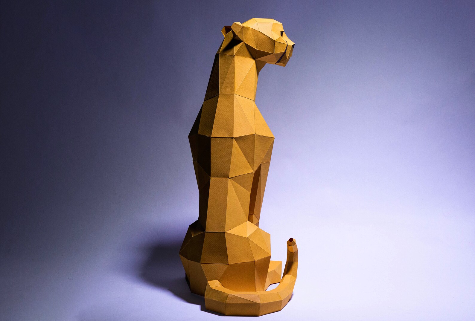 Cheetah Paper Craft Digital Template Origami PDF Download - Etsy UK