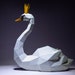 Swan Paper Craft, Digital Template, Origami, PDF Download DIY, Low Poly ...