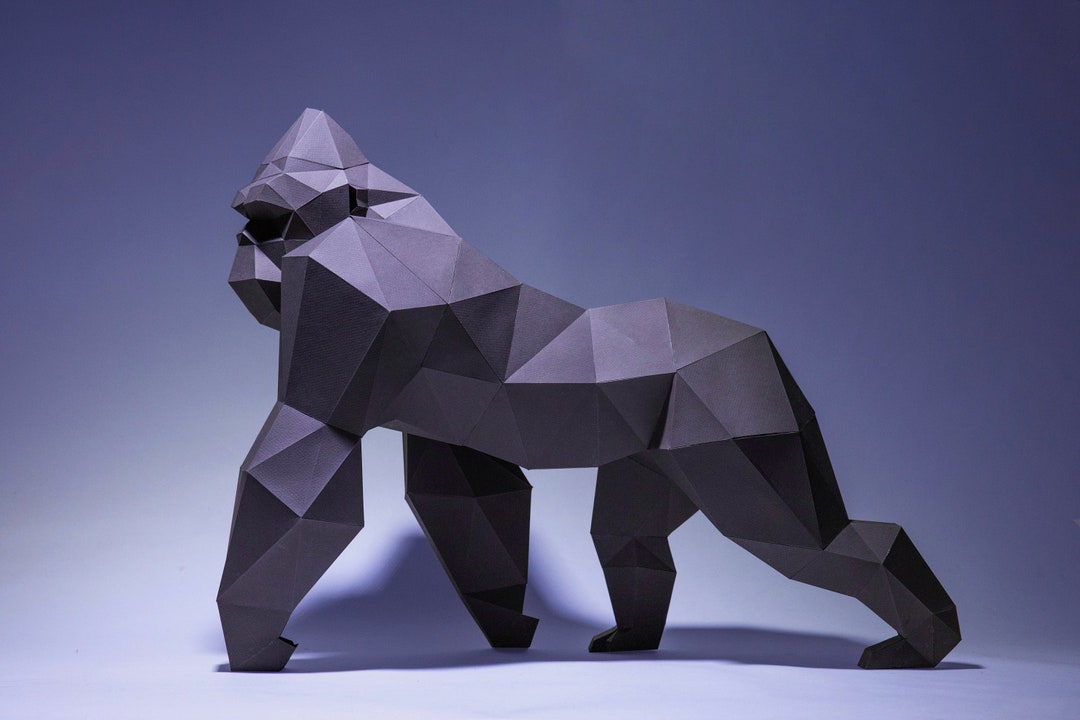 King Kong Paper Craft Digital Template Origami PDF Download - Etsy