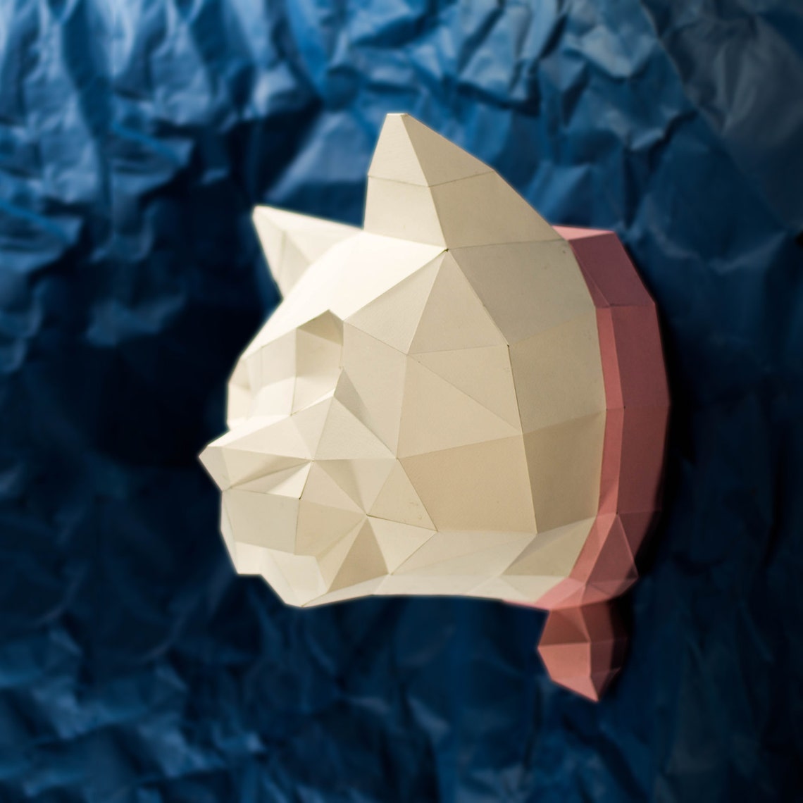 Cat Head Paper Craft Digital Template Origami PDF Download - Etsy