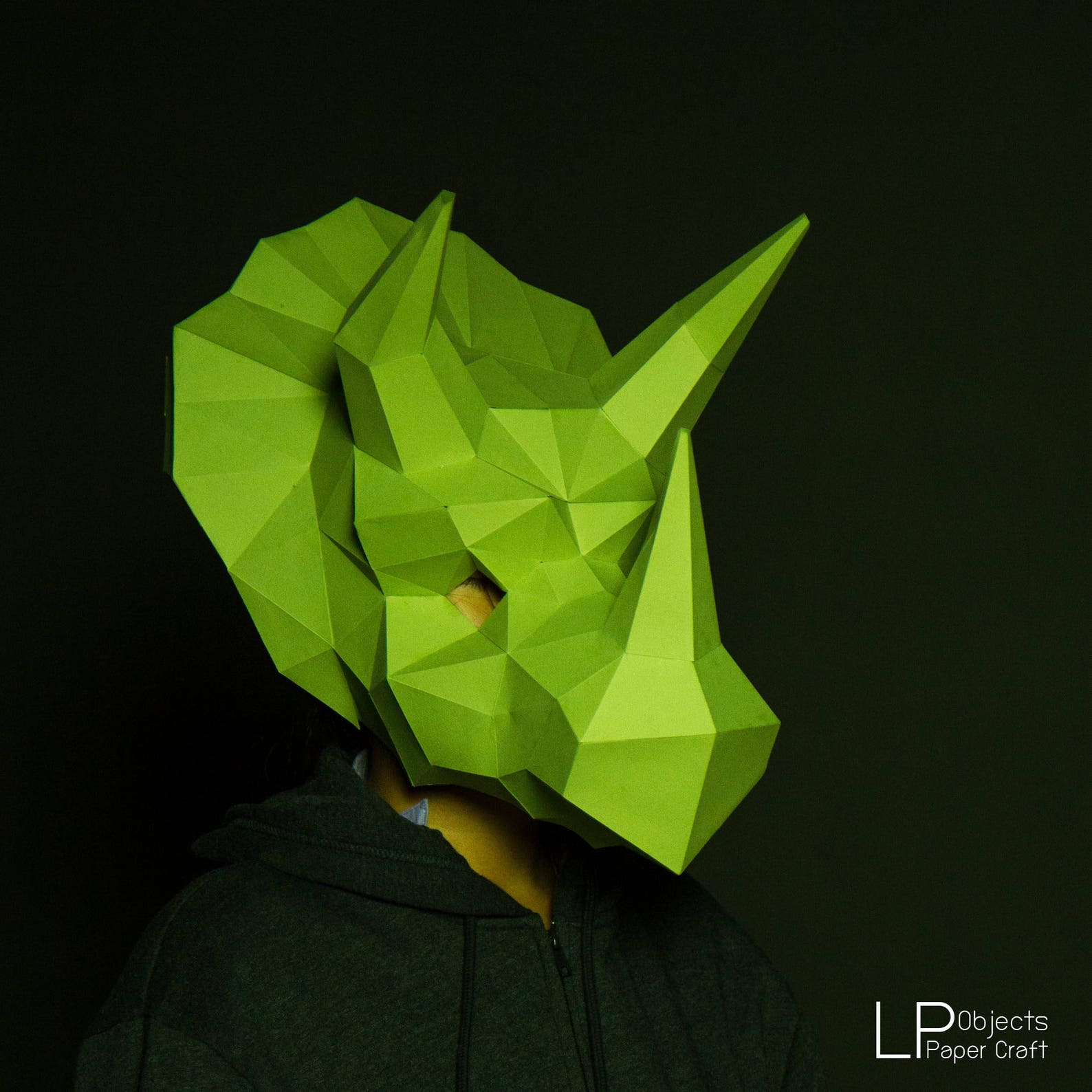 Triceratops Mask Paper Craft, Digital Template, Origami, PDF Download ...