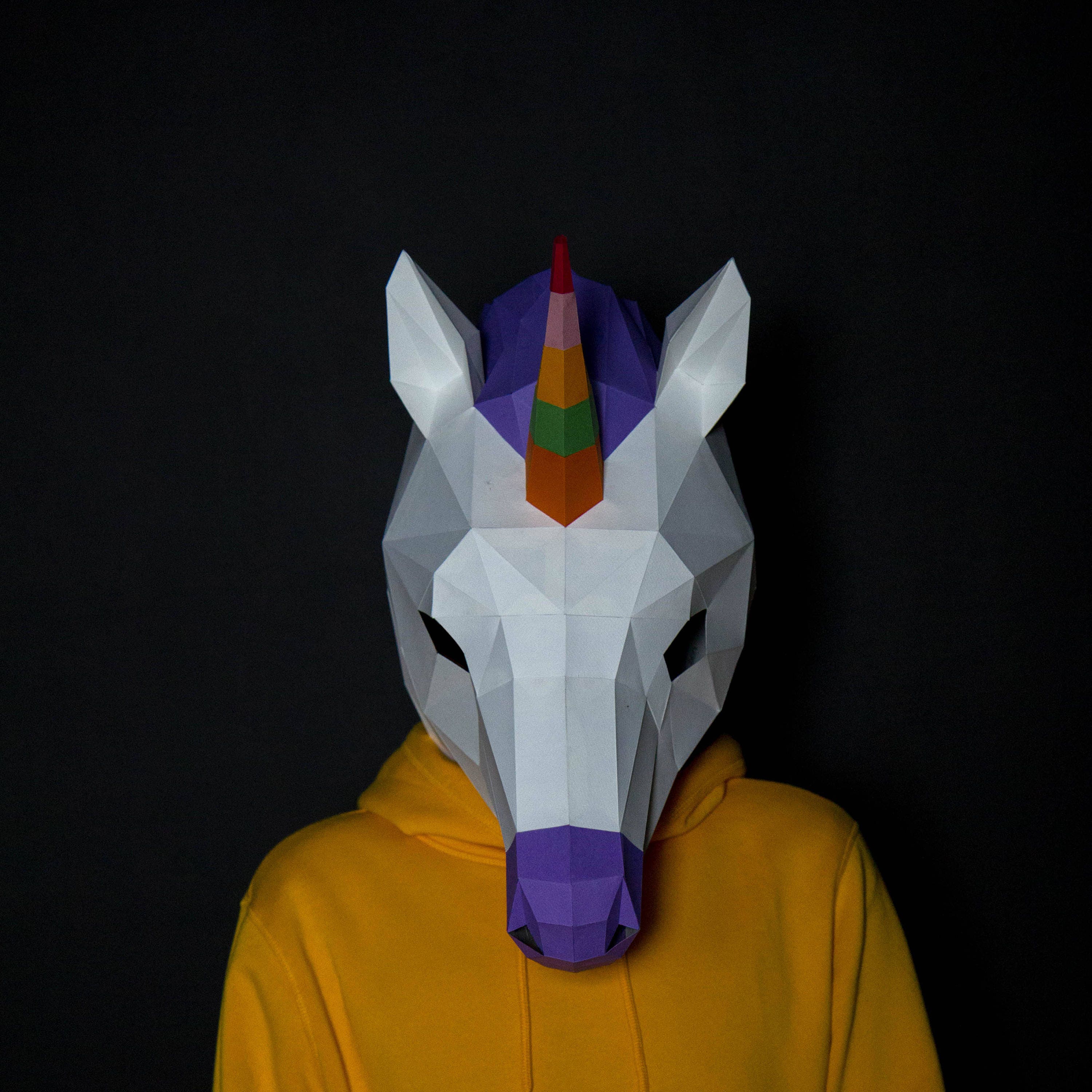 Unicorn Mask Paper Craft Digital Template Origami PDF - Etsy UK