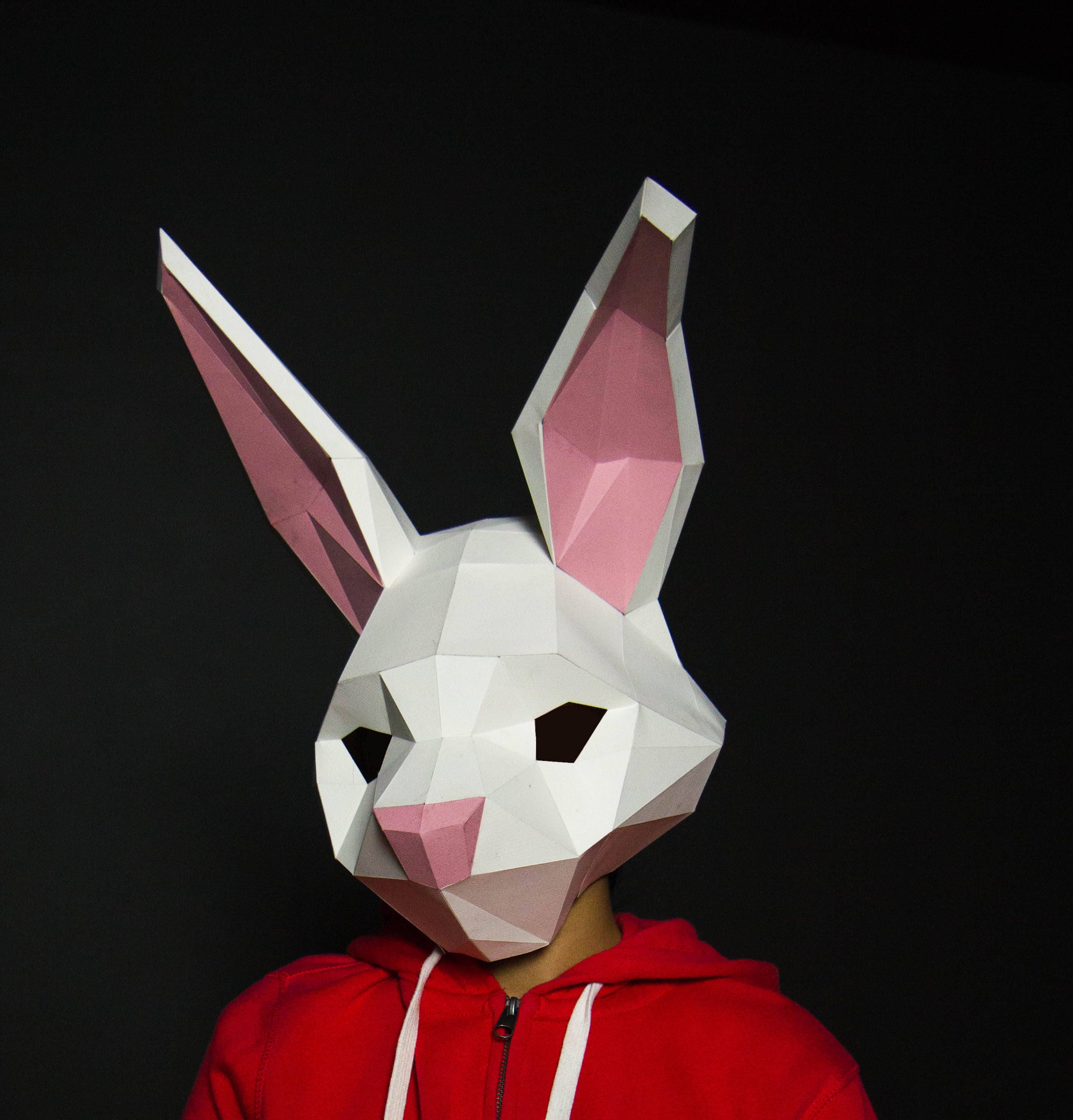 Rabbit Mask Bunny Mask Paper Craft Digital Template | Etsy
