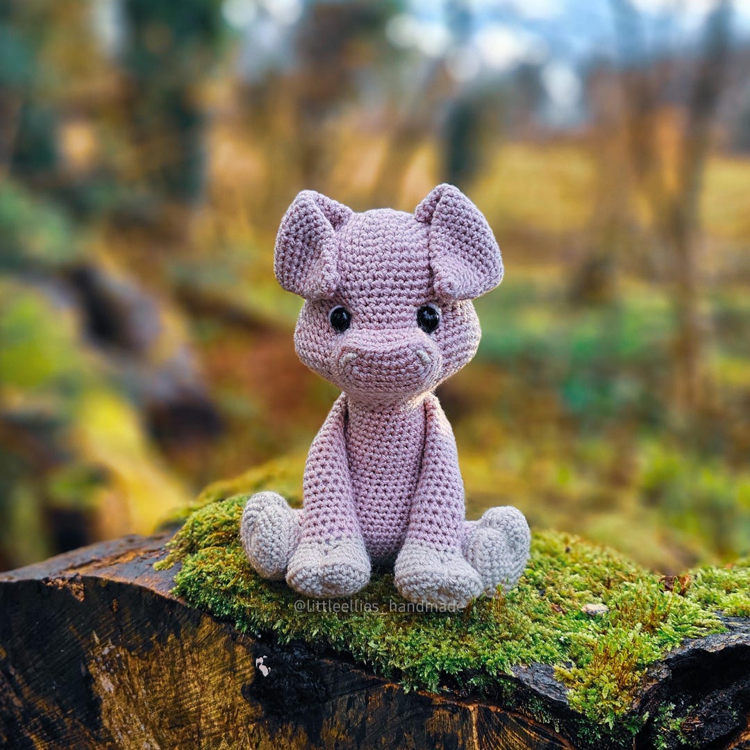 Amigurumi/crochet Pig Family: Pancetta the Pig With Hampshire and ...